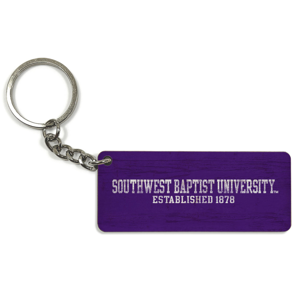 Small Rectangle Key Chain, Purple – Southwest Baptist University Campus ...